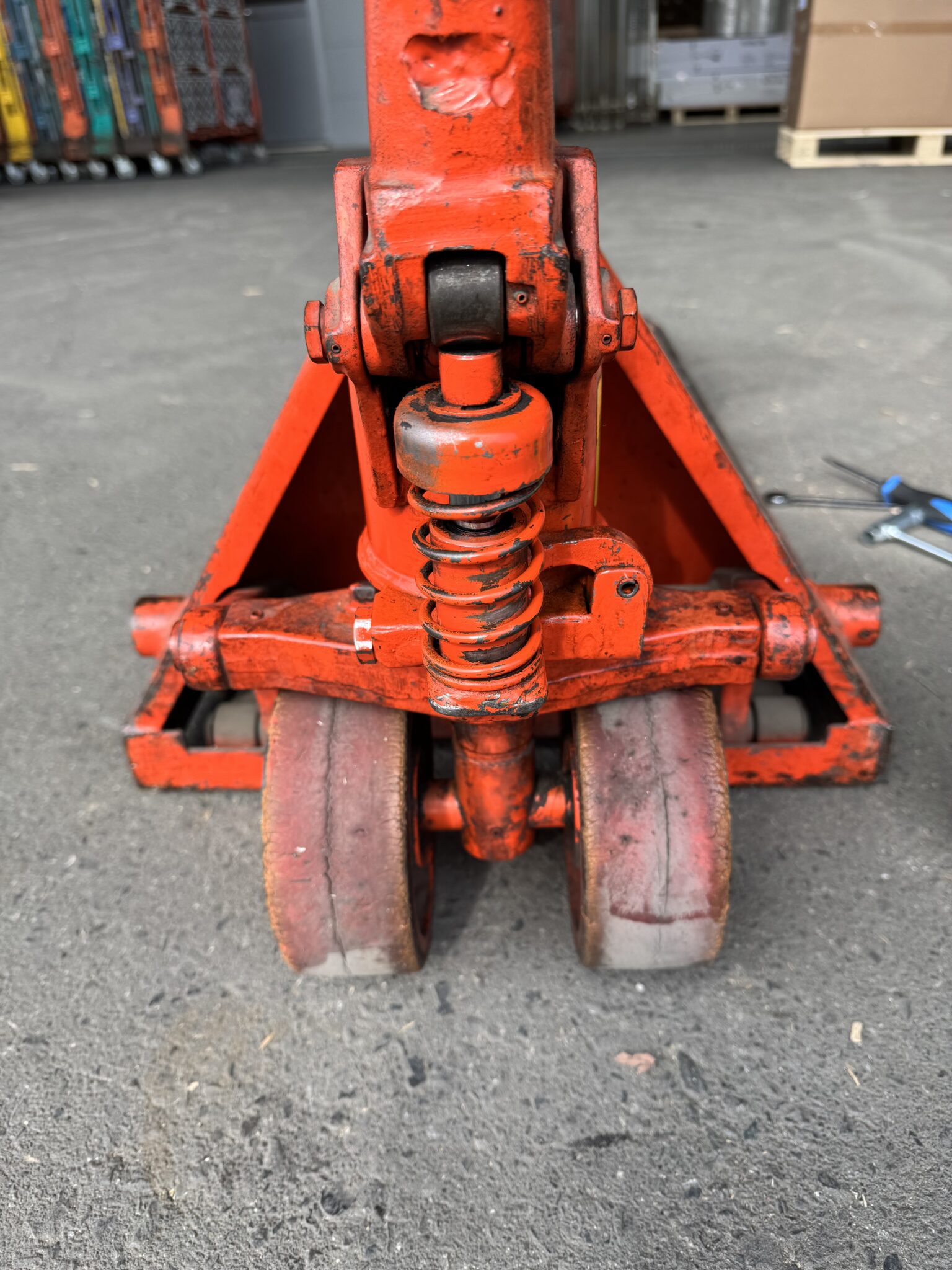 OPK CP-15Sハンドリフトが上がらない時の原因と修理法 | GIJIE工房